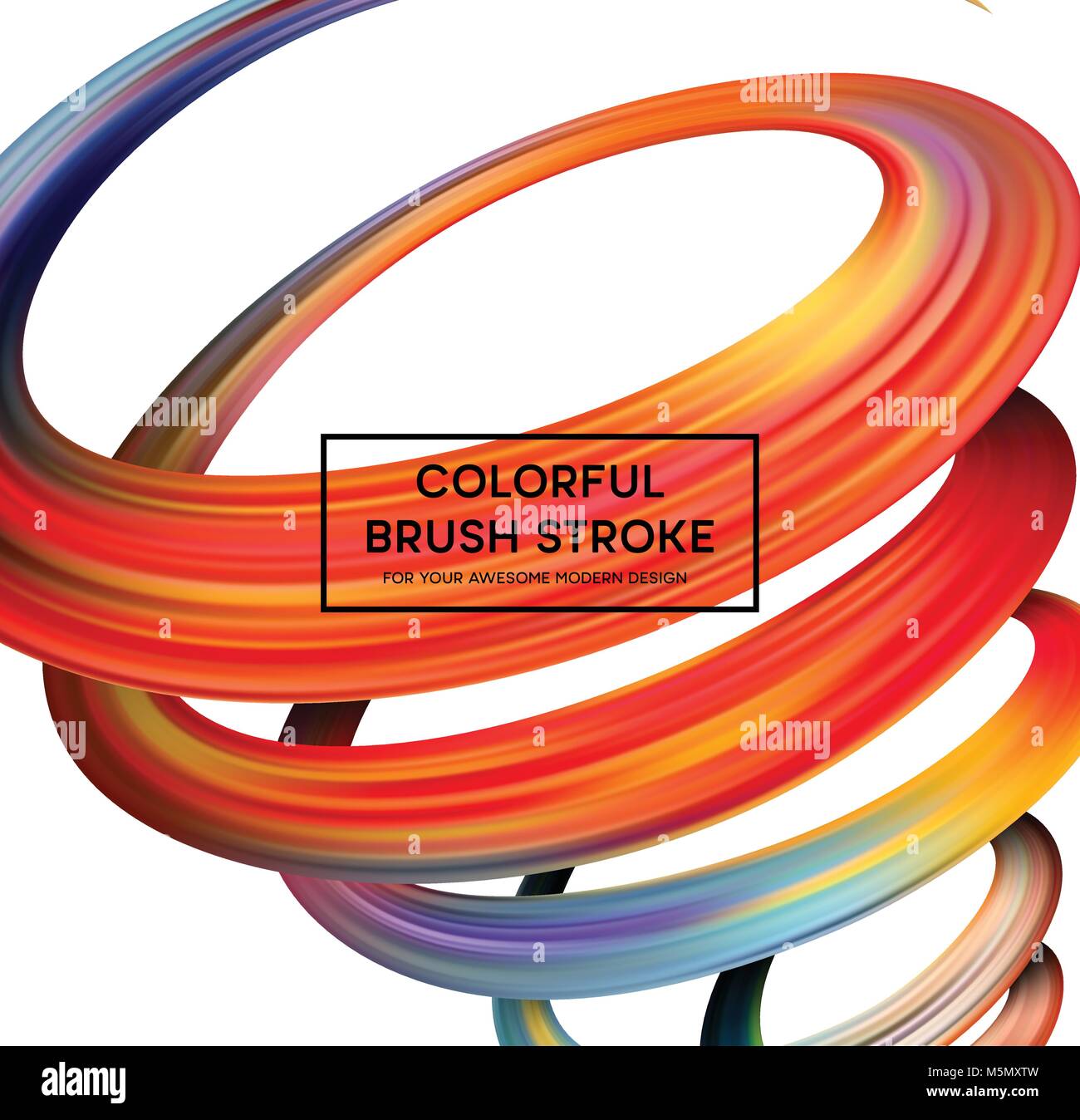 Bright Color Paint Stains for Modern Poster. Tranding design. Vector ...