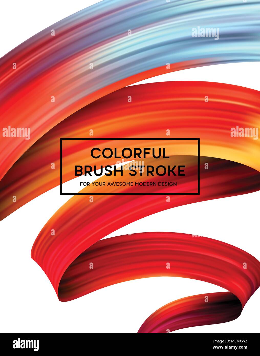 Bright Color Paint Stains for Modern Poster. Tranding design. Vector ...