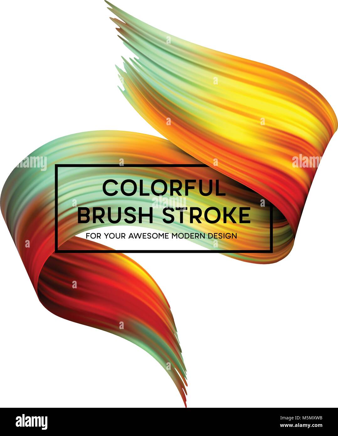 Bright Color Paint Stains for Modern Poster. Tranding design. Vector ...
