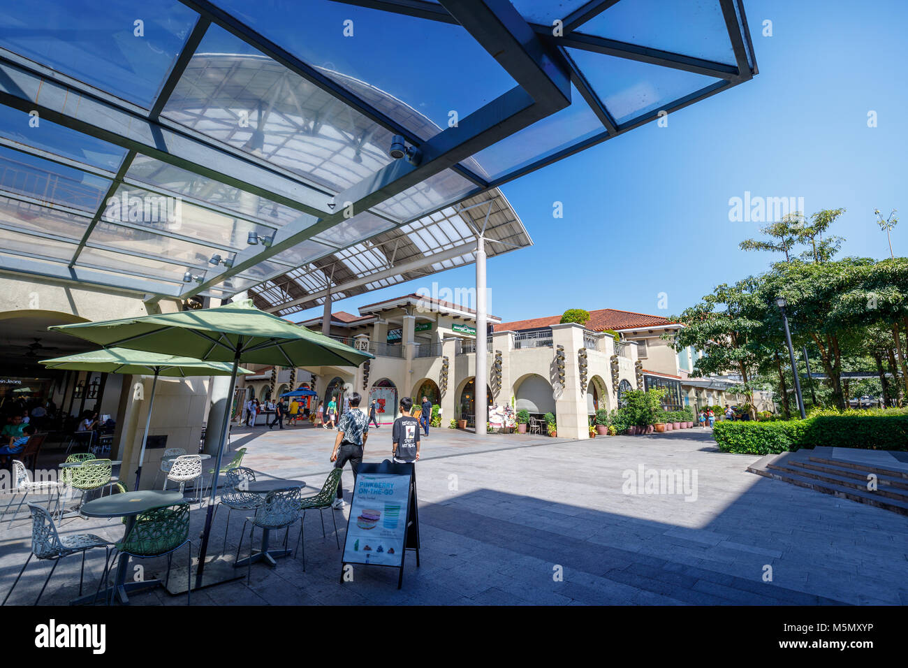 Manila, Philippines - Feb 24, 2018 : Building of Alabang town center in ...