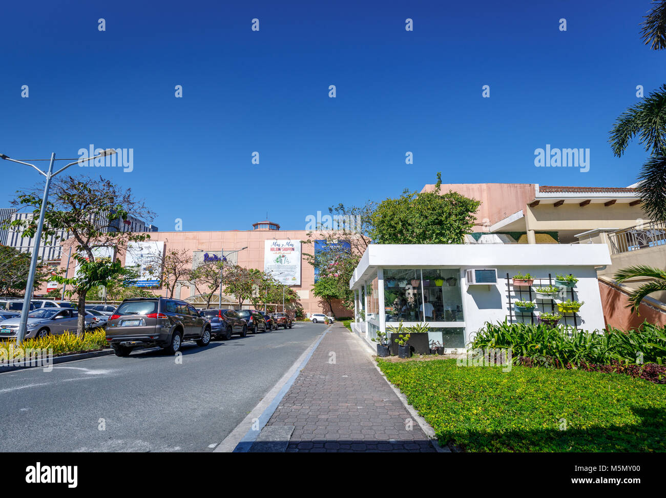 Manila, Philippines - Feb 24, 2018 : Building of Alabang town center in ...