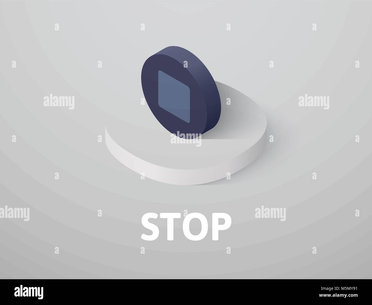 3d emergency stop switch Stock Vector Images - Alamy
