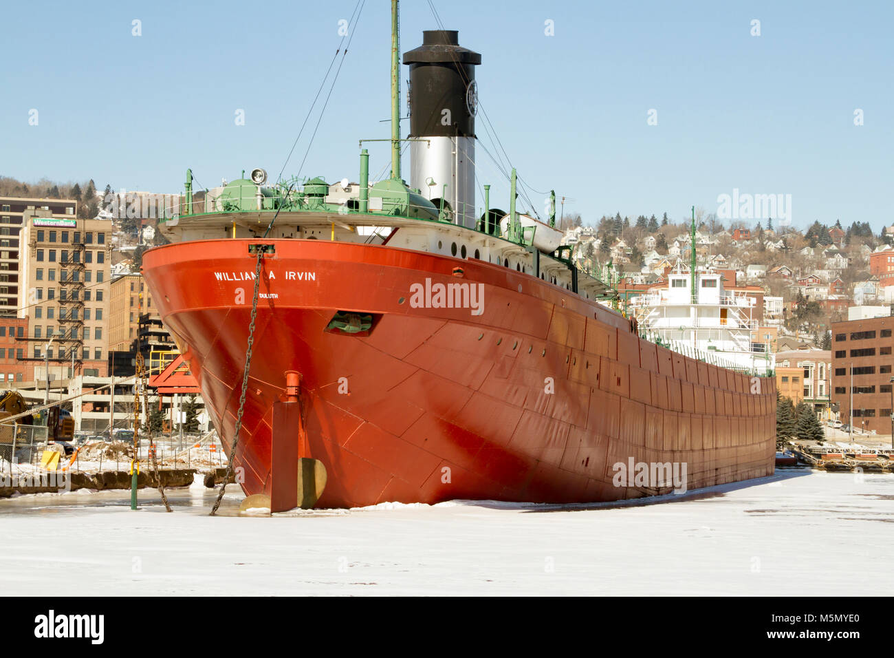 Duluth, Minnesota, USA - February 11, 2018: SS William A Irvin lake ...