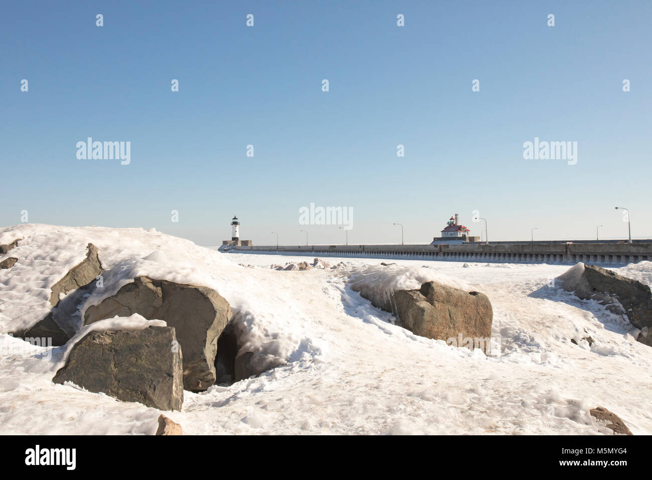 Lighthouses winter hi-res stock photography and images - Alamy