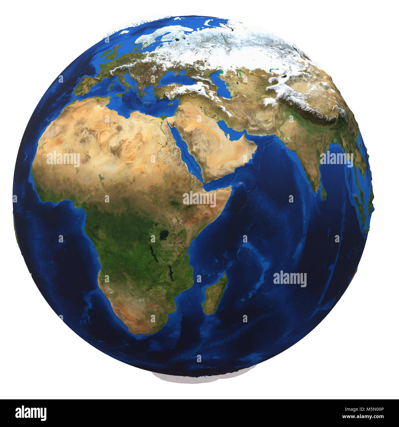 Earth globe isolated on white background Stock Photo - Alamy