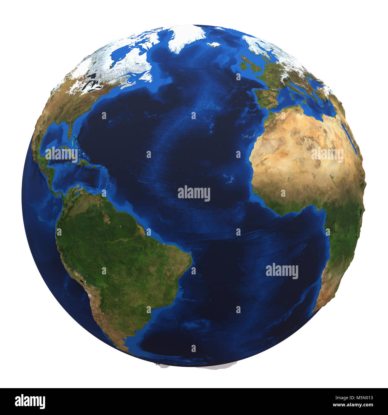 Earth globe isolated on white background Stock Photo - Alamy