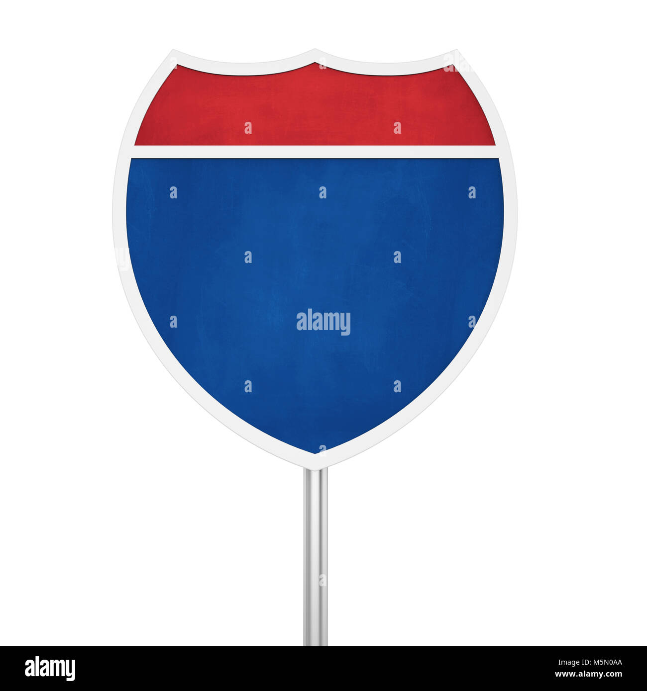 Blank Interstate Sign Blank Interstate Sign High Res Stock Photo