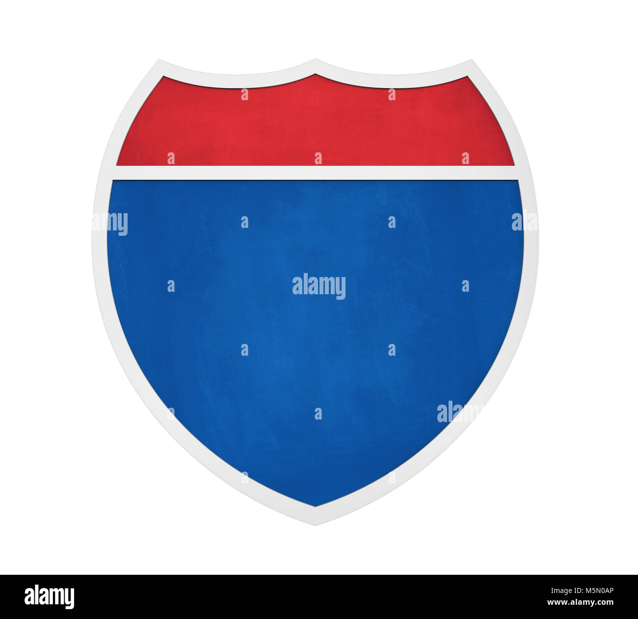 Blank blue interstate highway sign hi-res stock photography and images ...