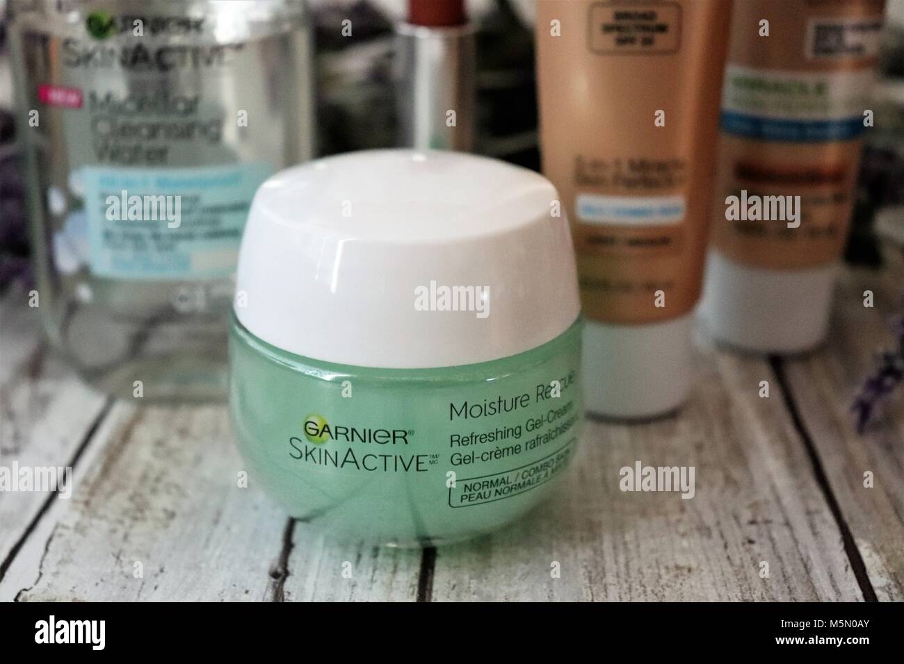 Garnier Cosmetic Products Stock Photo - Alamy