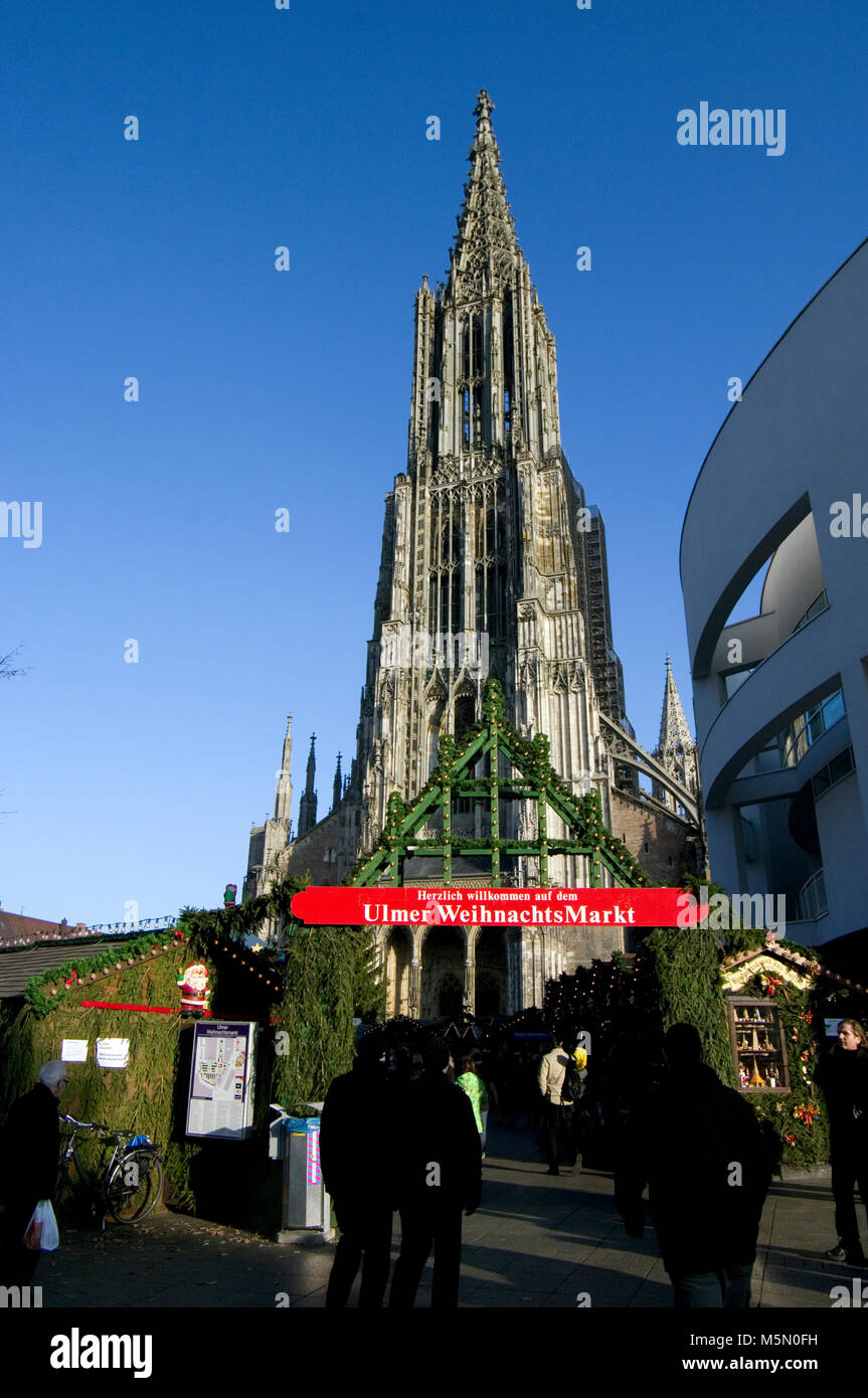 Ulm city centre, Baden Wurttemberg, Bavaria Germany during the ...