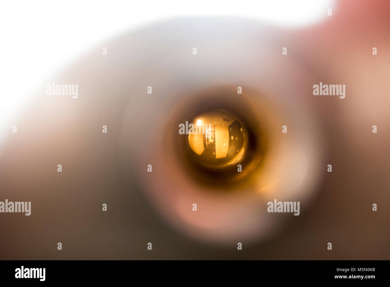 See-through the peephole of door for security Stock Photo - Alamy