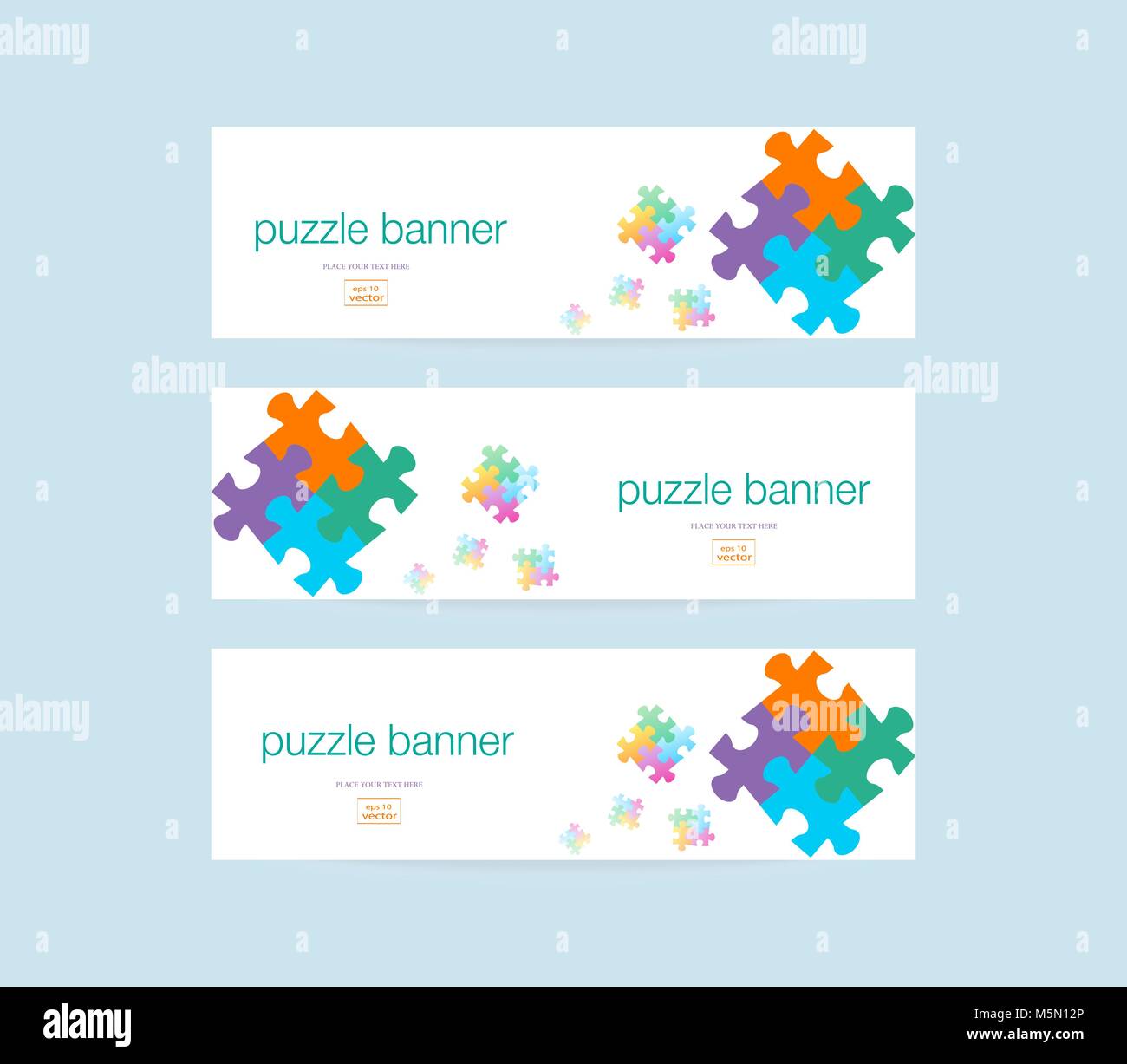 Puzzle banner hi-res stock photography and images - Alamy