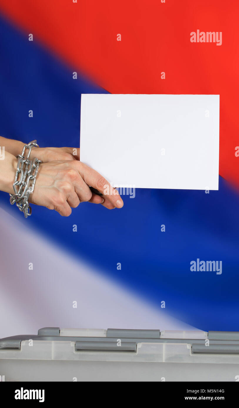 Woman hand cast vote hi-res stock photography and images - Alamy