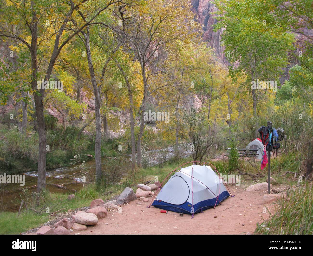 Grand Canyon Bright Angel Campground . (CBG) is at the bottom of the ...