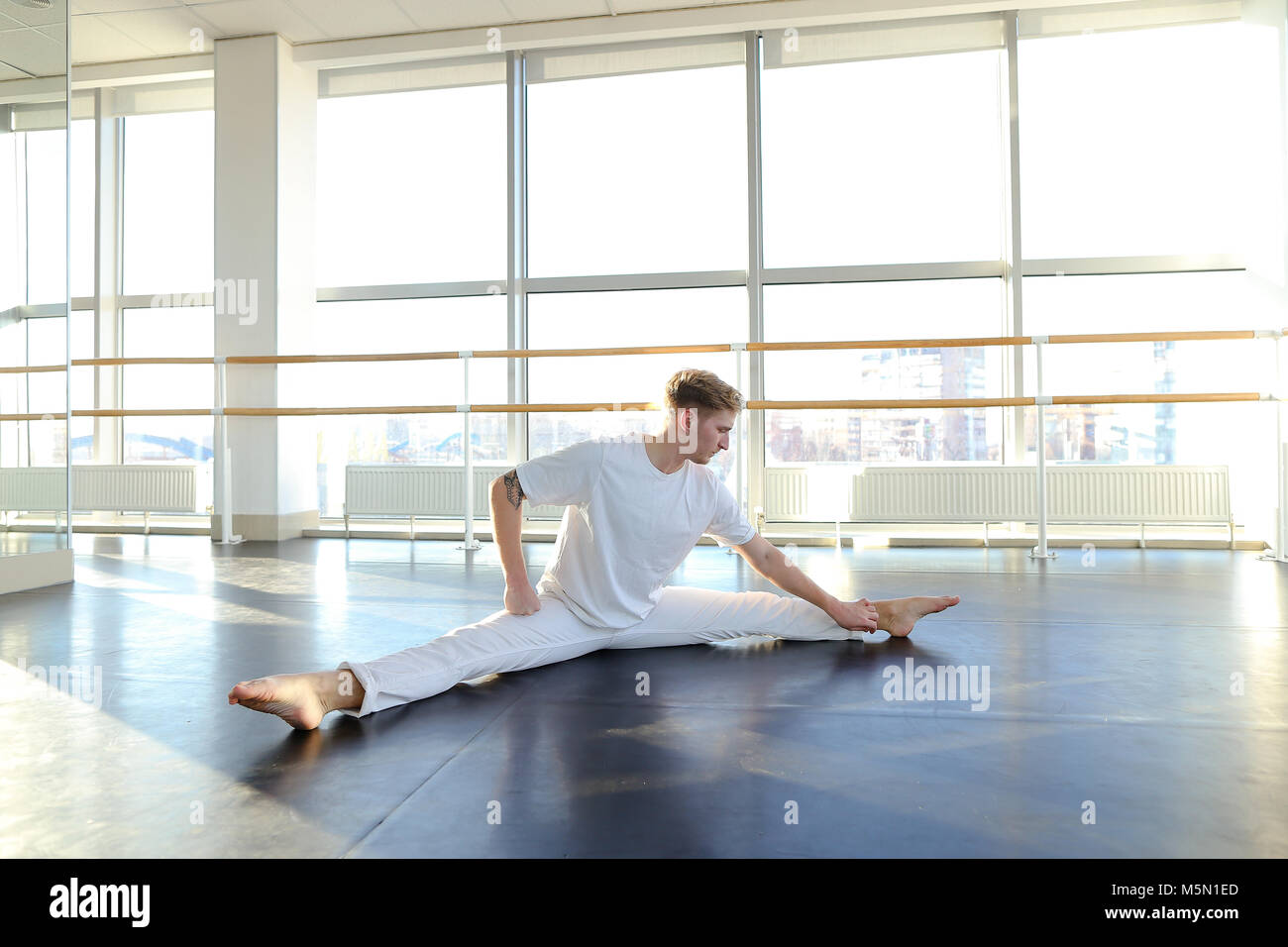 Male person rehearsing before performance Stock Photo - Alamy