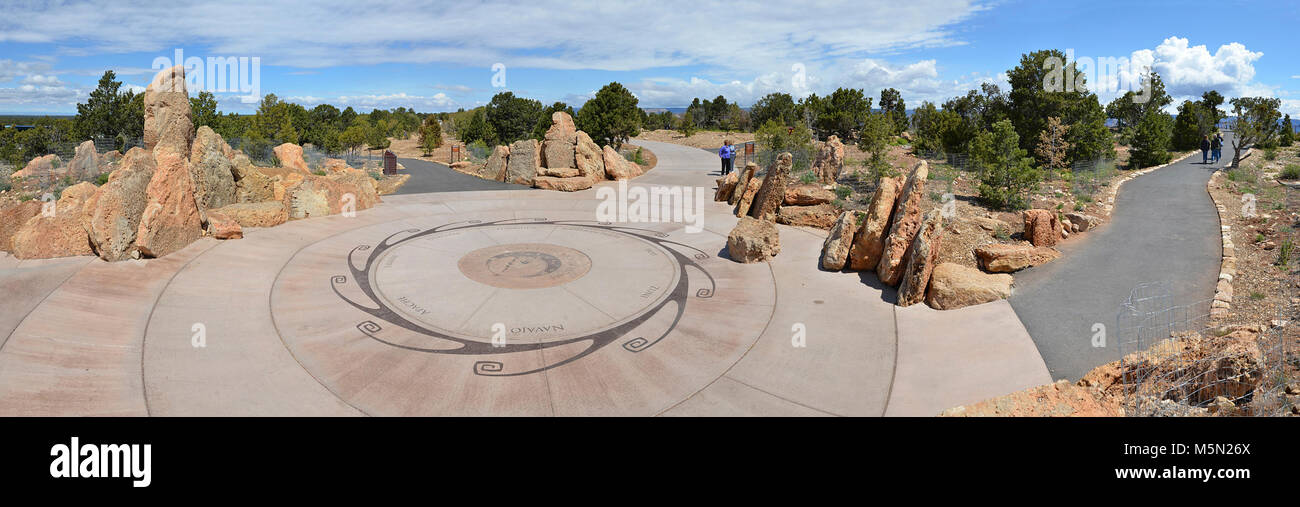 Grand Canyon Mather Point Landmark Feature Stock Photo - Alamy