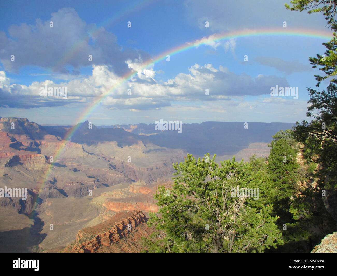 Grand Canyon National Park Shoshone Point Rainbow . Sunday, July 15 ...