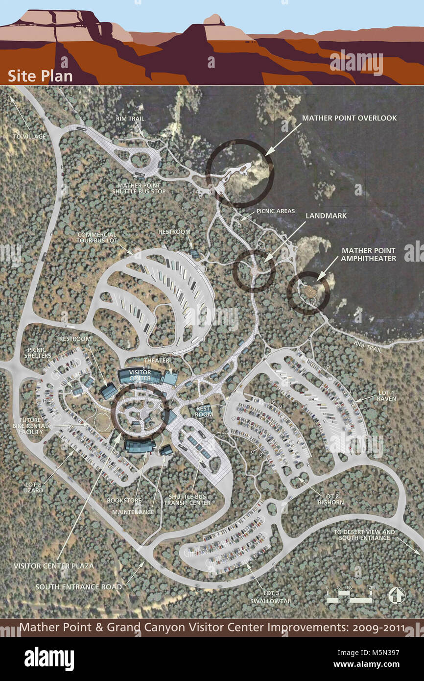 Grand Canyon Visitor Center - Mather Point Site Plan Dedication . A ...