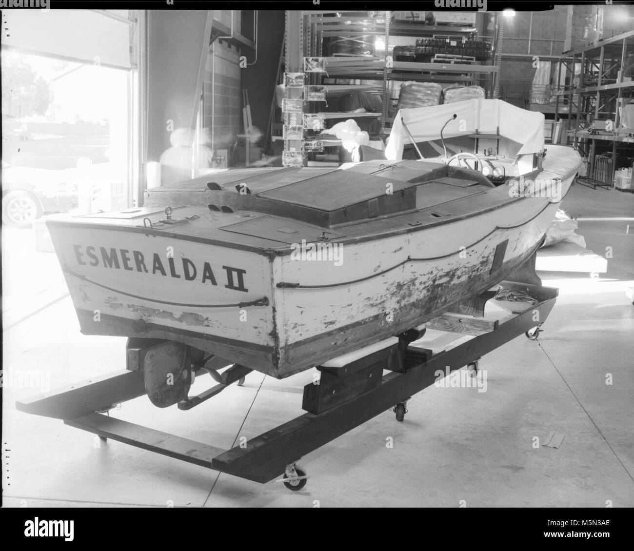Inboard boat engine Black and White Stock Photos & Images - Alamy