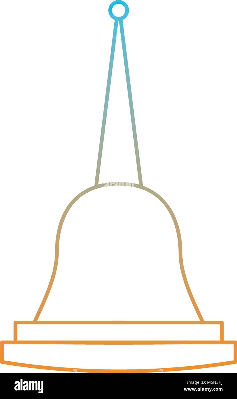 Bell shaped stupa Stock Vector Images - Alamy