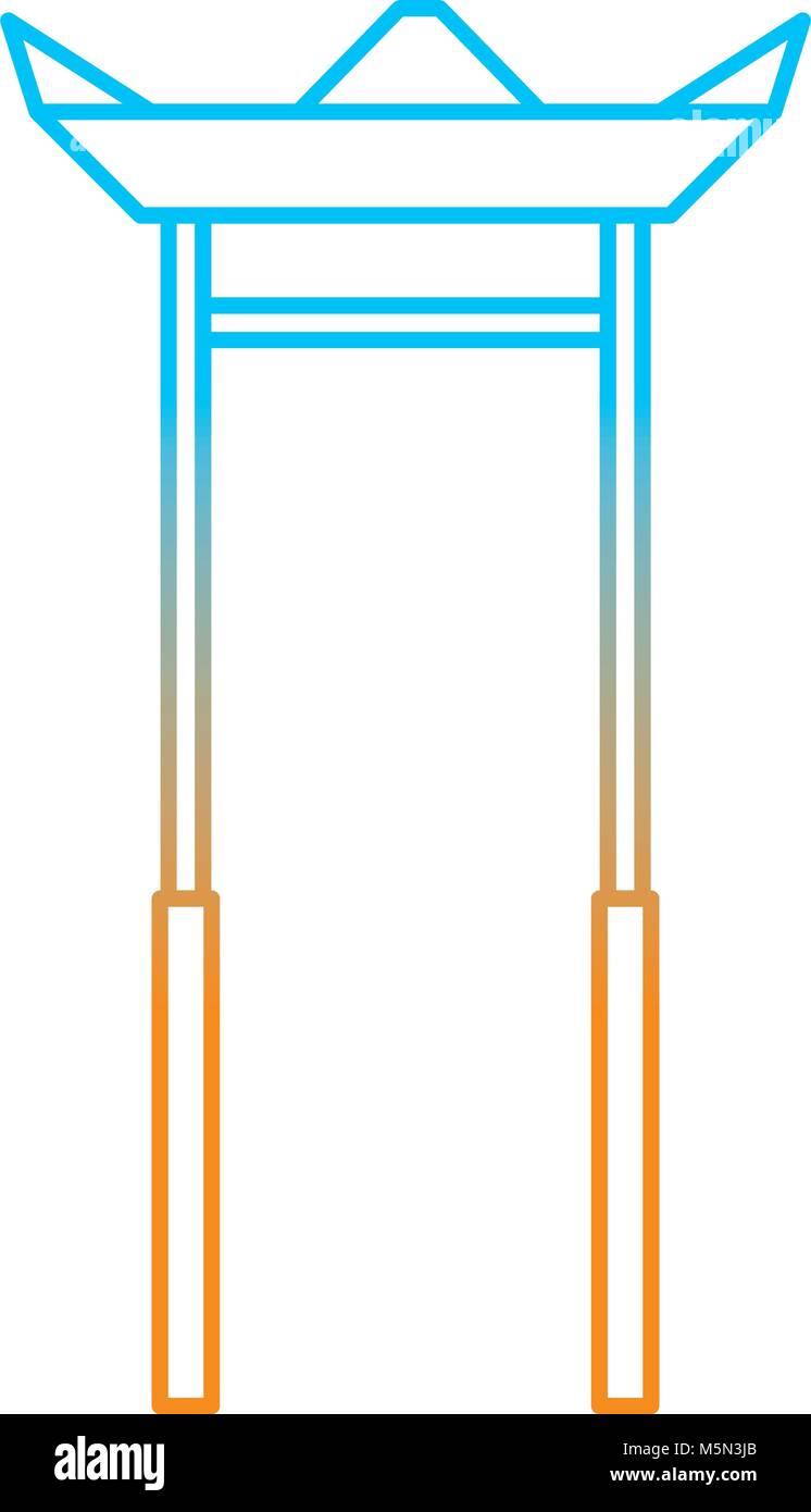 arc entrance temple asia sculture architecture Stock Vector Image & Art ...