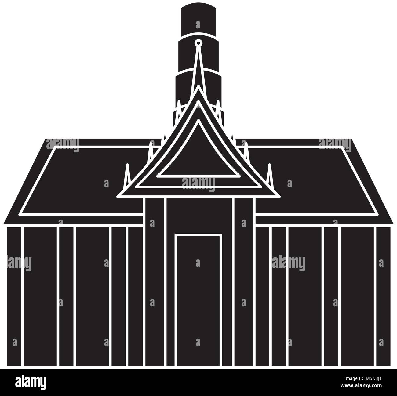 thai ancient temple architecture landmark Stock Vector Image & Art - Alamy