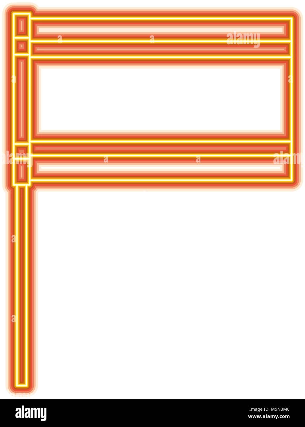 flag in pole national emblem symbol Stock Vector Image & Art - Alamy