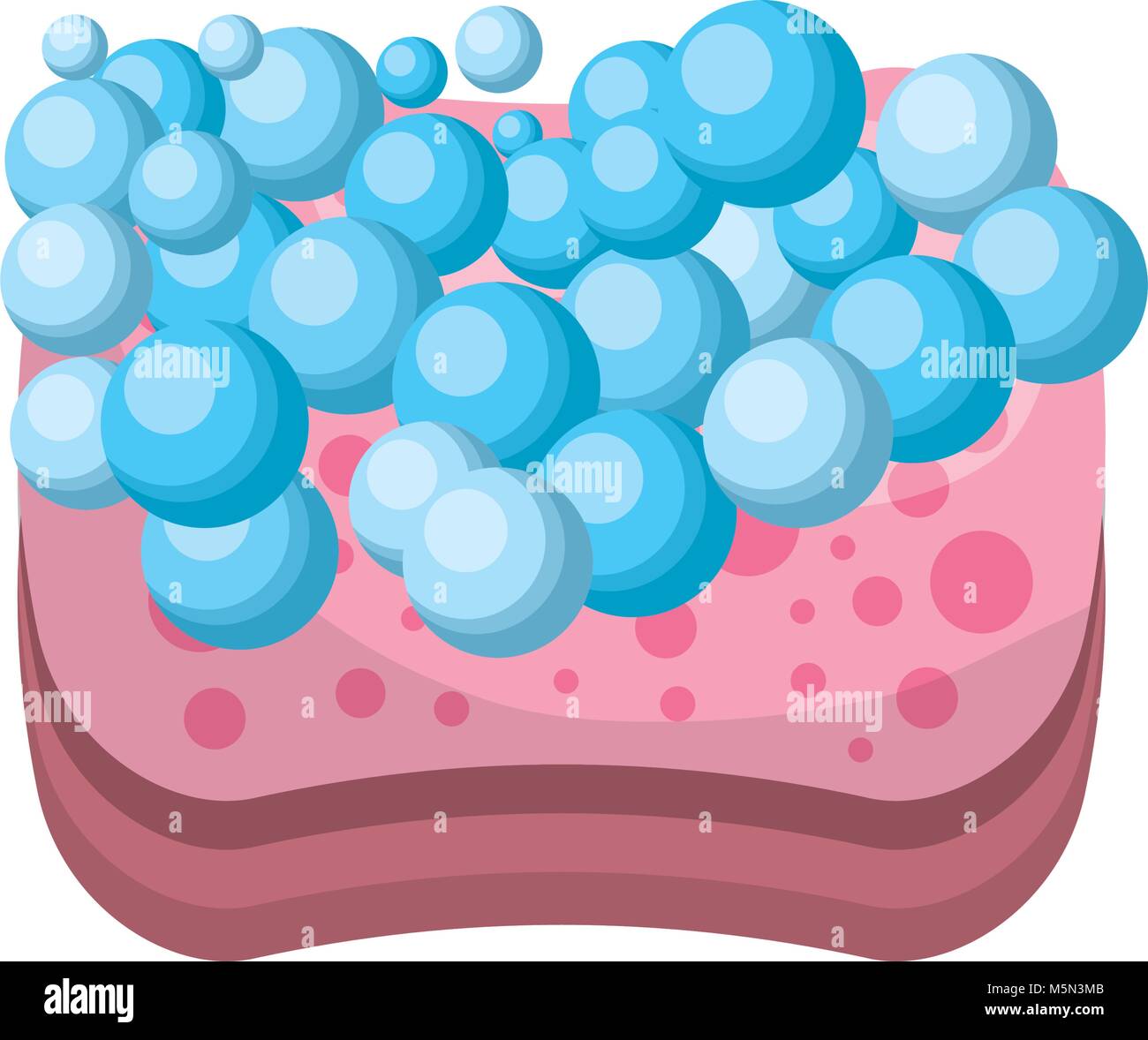 pink sponge bubbles foam soap Stock Vector Image & Art - Alamy