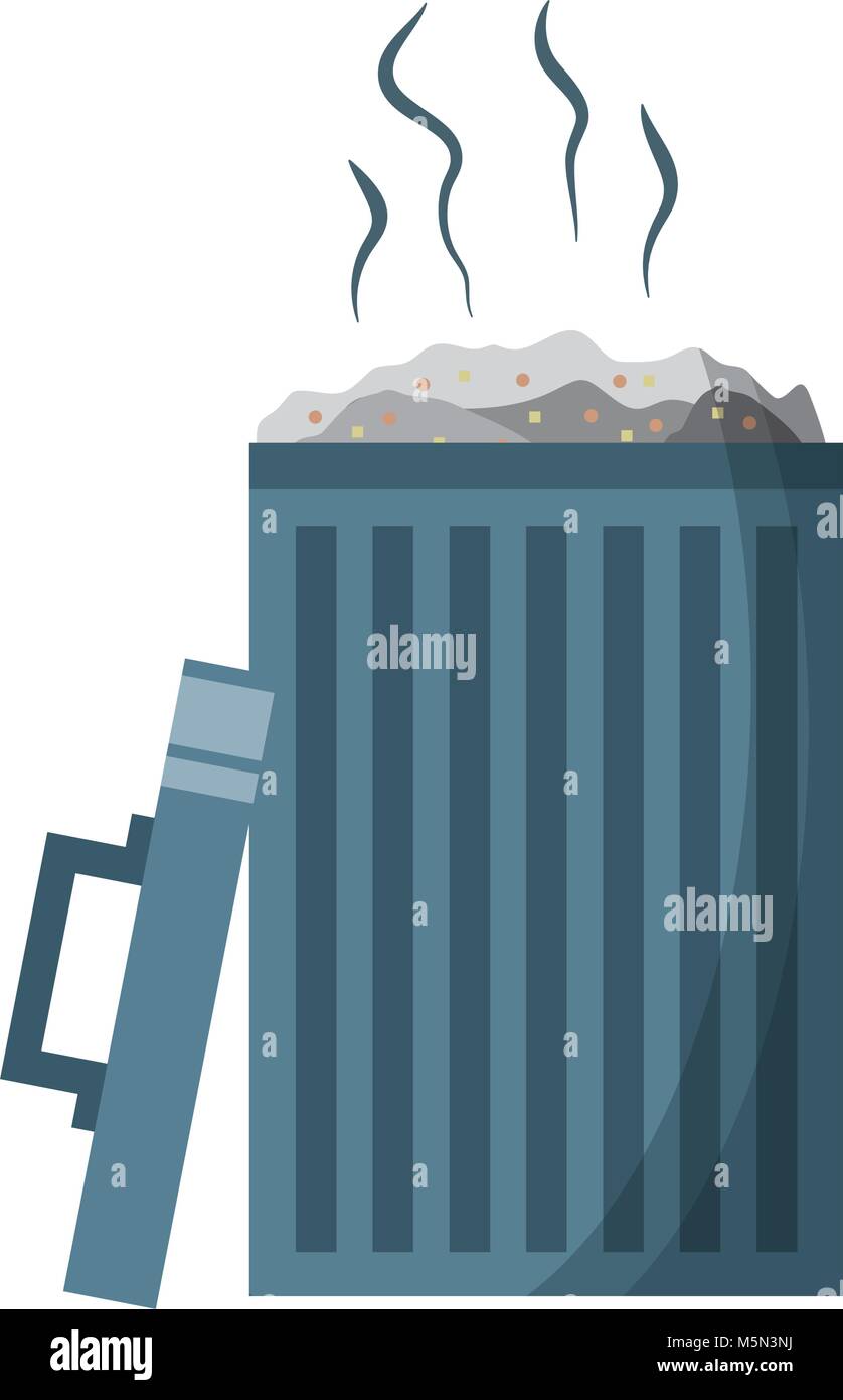 open bin with garbage cap handle Stock Vector Image & Art - Alamy