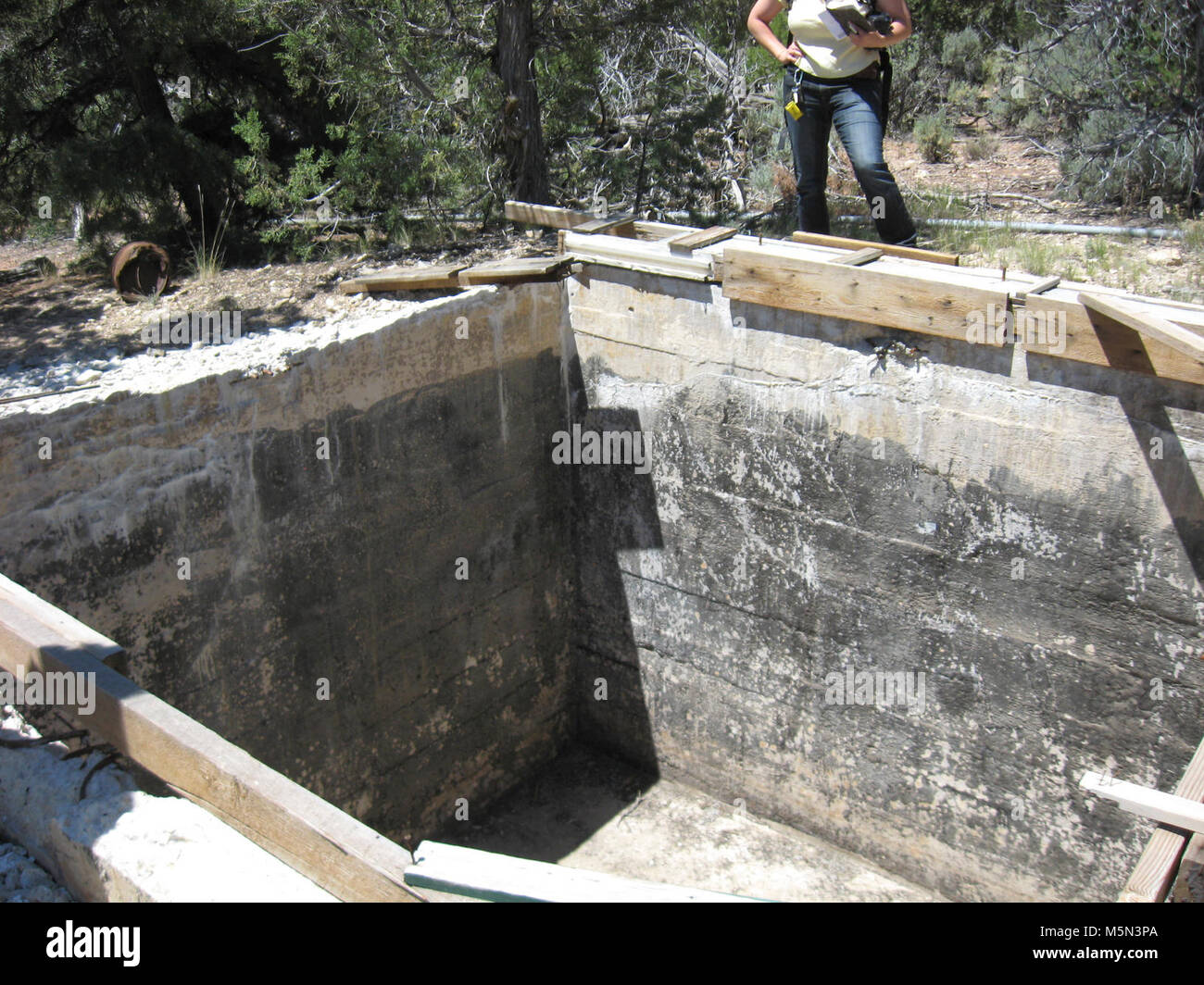 SW corner historic cistern PW RS -- . This photo is part of a photo ...