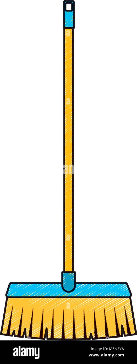 Mop wooden handle white Stock Vector Images - Alamy