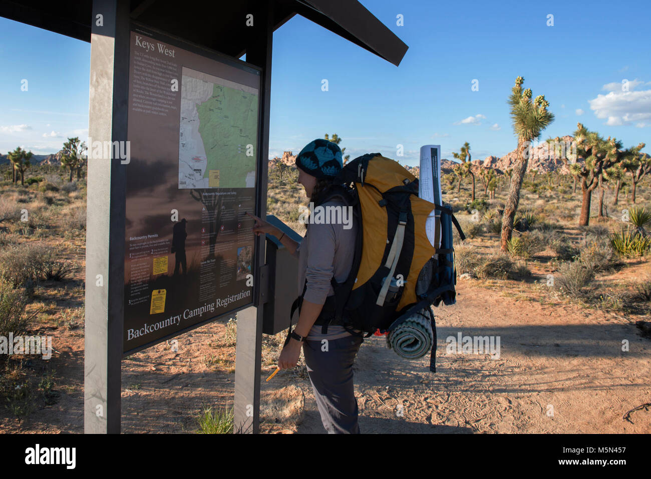 Backpacking along the Boy Scout Trail Stock Photo - Alamy