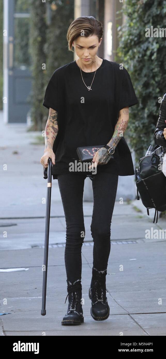 Ruby Rose was spotted for the first time since her spinal surgery ...