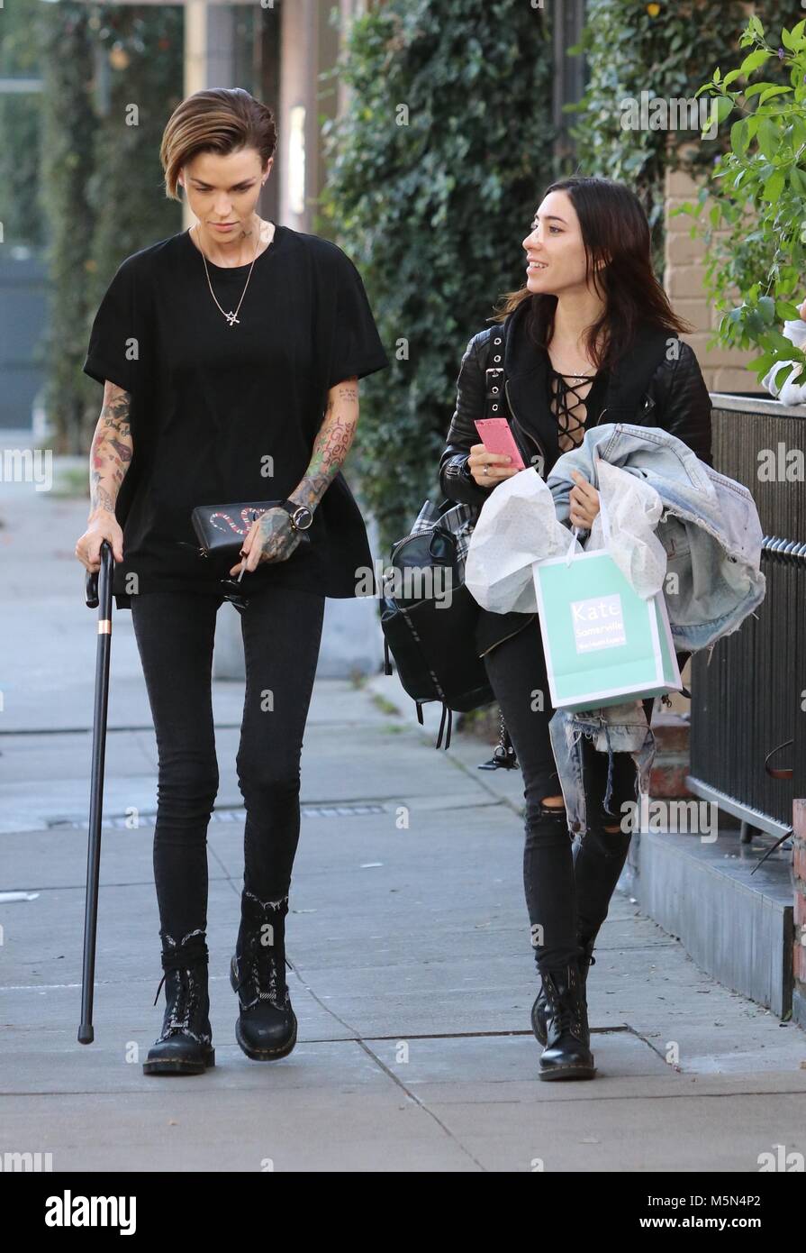 Ruby Rose was spotted for the first time since her spinal surgery ...