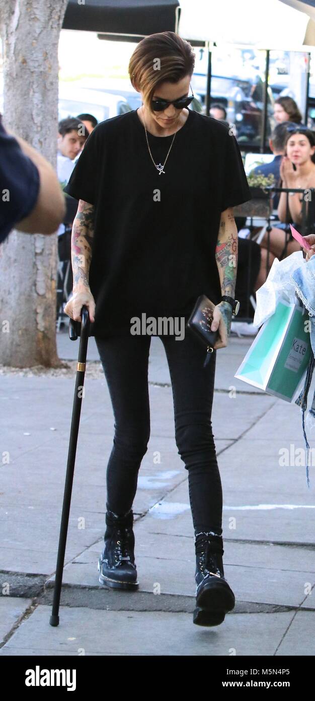 Ruby Rose was spotted for the first time since her spinal surgery ...