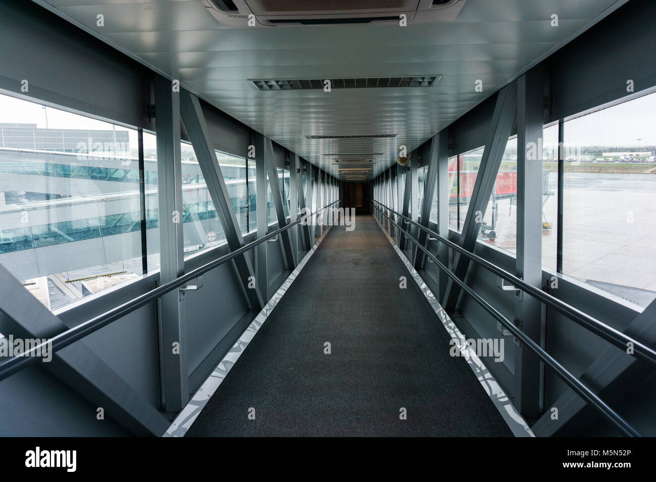 Photo of elevated pedestrian crossing Stock Photo - Alamy