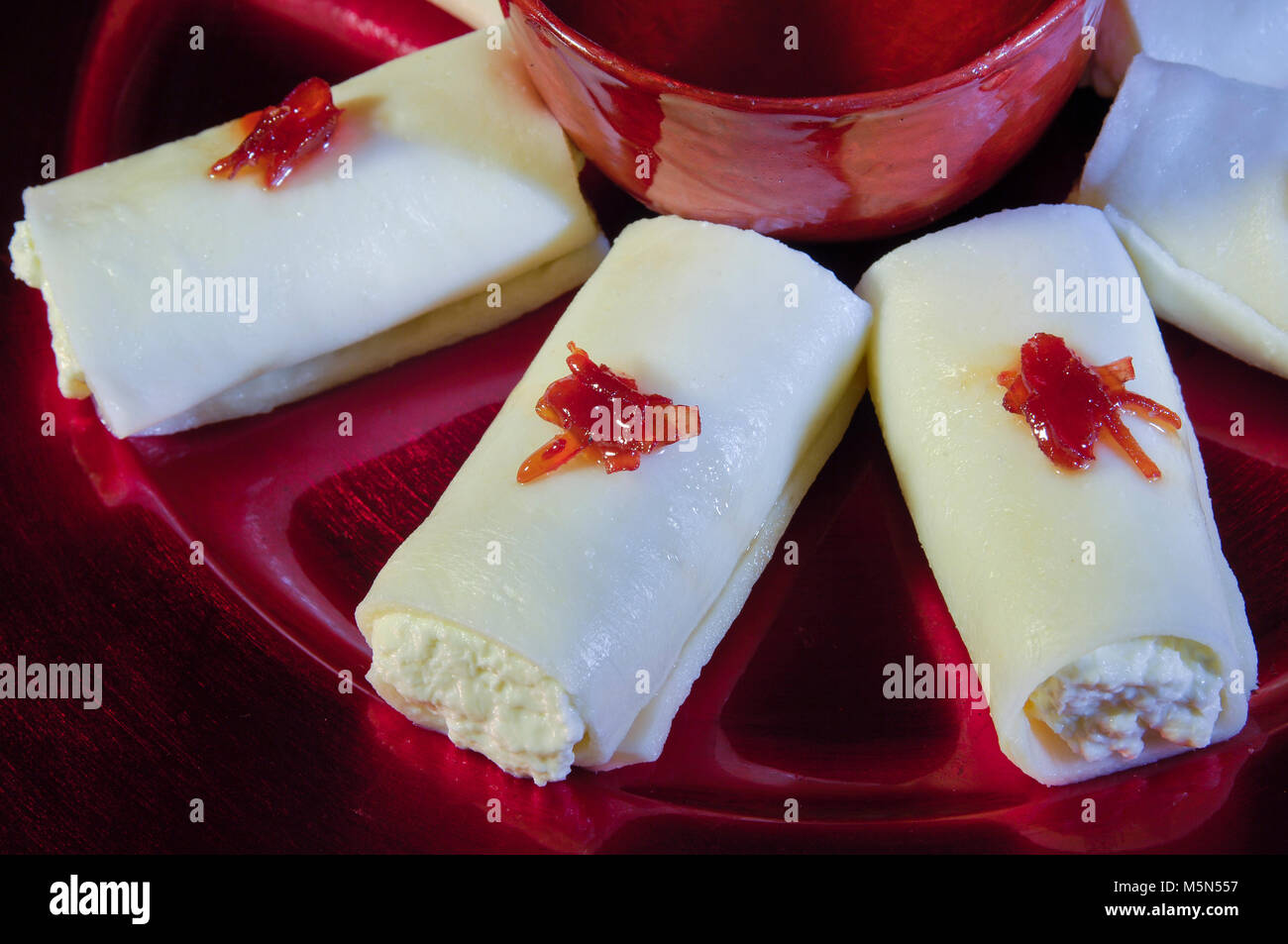Halawa Jubon, Arabic Sweets with Cream for Ramadan and Eid Stock Photo ...