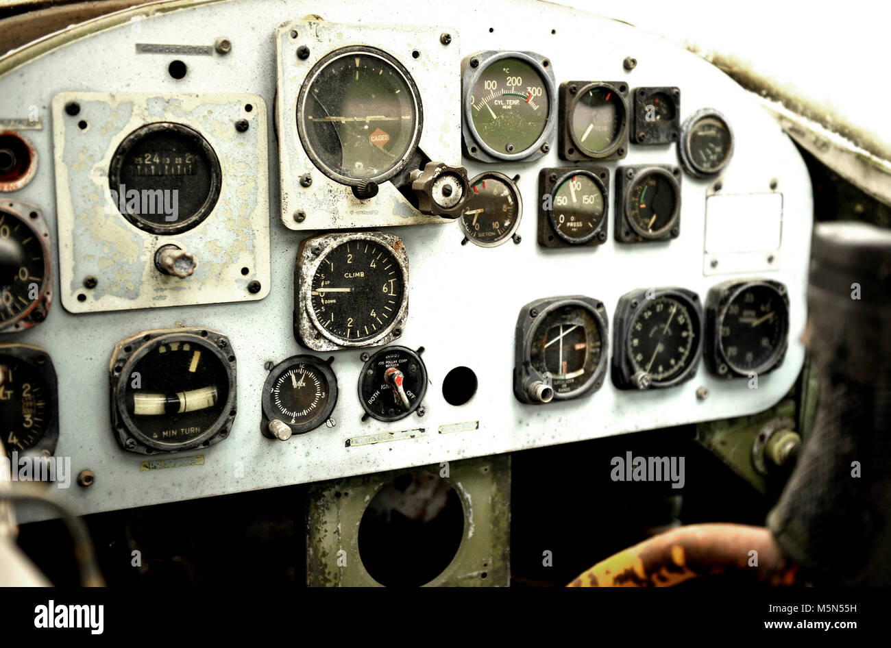 Old cockpit hi-res stock photography and images - Alamy