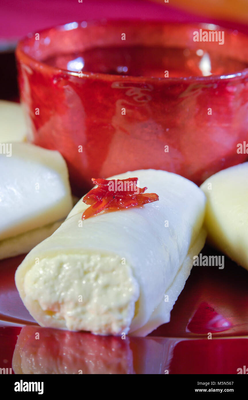 Halawa Jubon, Arabic Sweets with Cream for Ramadan and Eid Stock Photo ...