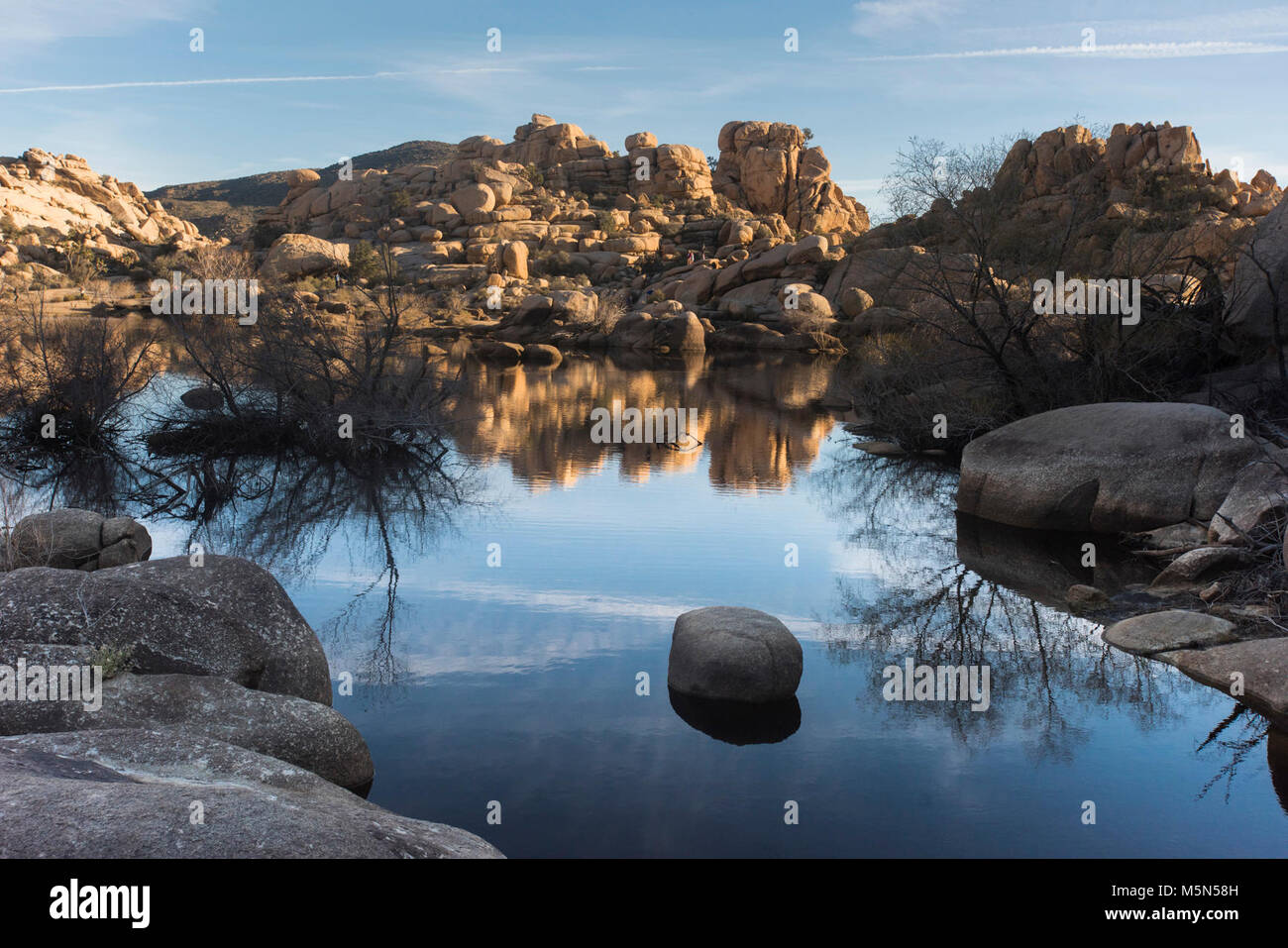 Lake at Barker Dam Stock Photo - Alamy
