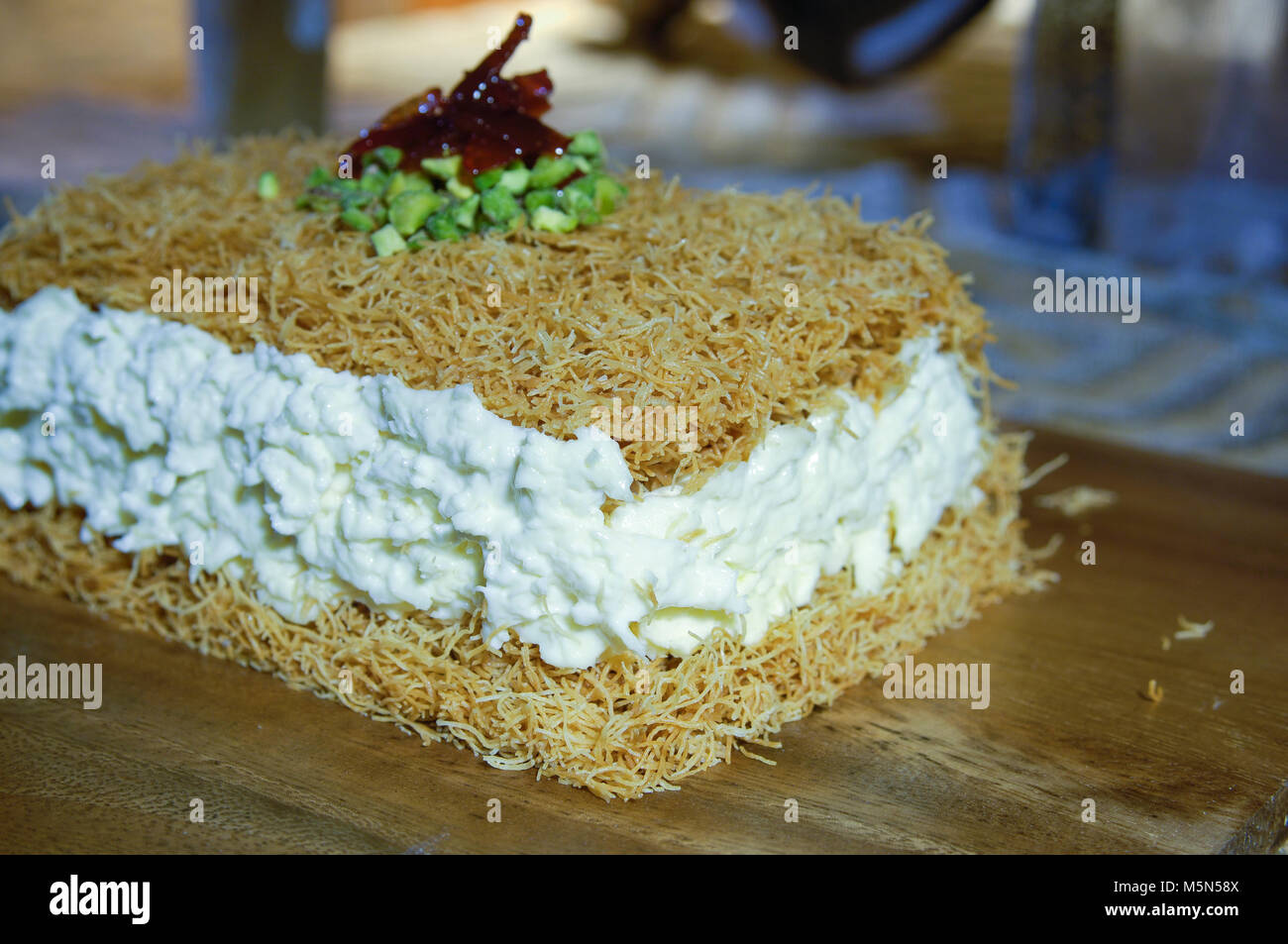 Osmaliya, Arabic Sweets with Cream for Ramadan and Eid Stock Photo - Alamy