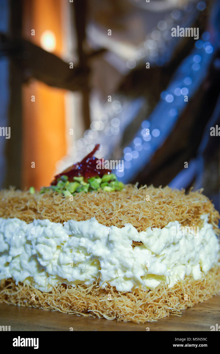 Osmaliya, Arabic Sweets with Cream for Ramadan and Eid Stock Photo - Alamy