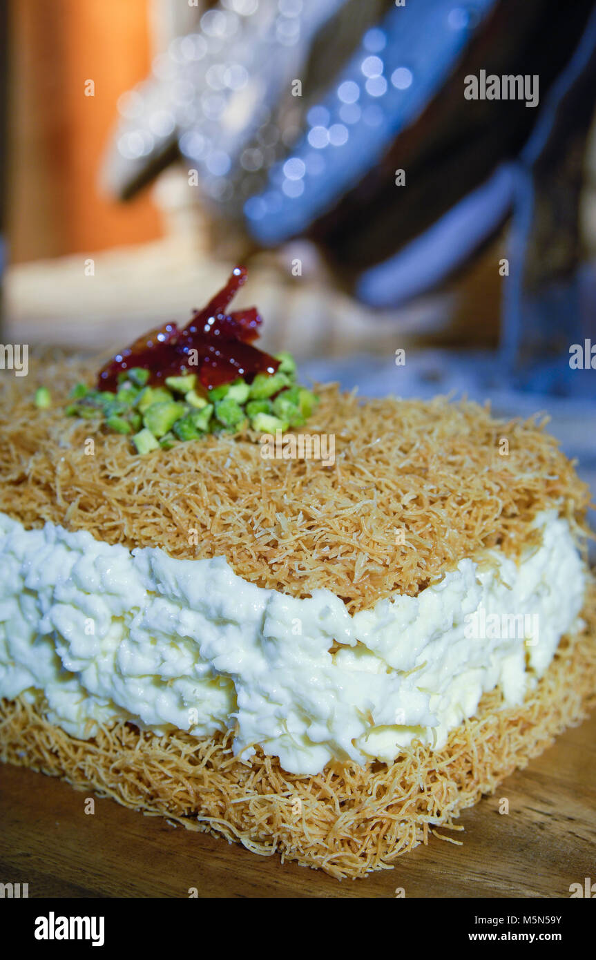 Osmaliya, Arabic Sweets with Cream for Ramadan and Eid Stock Photo - Alamy