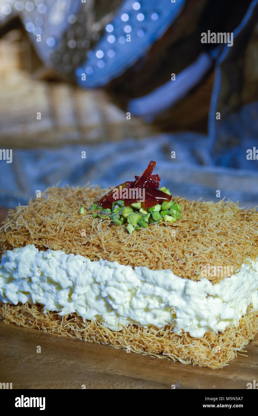 Osmaliya, Arabic Sweets with Cream for Ramadan and Eid Stock Photo - Alamy