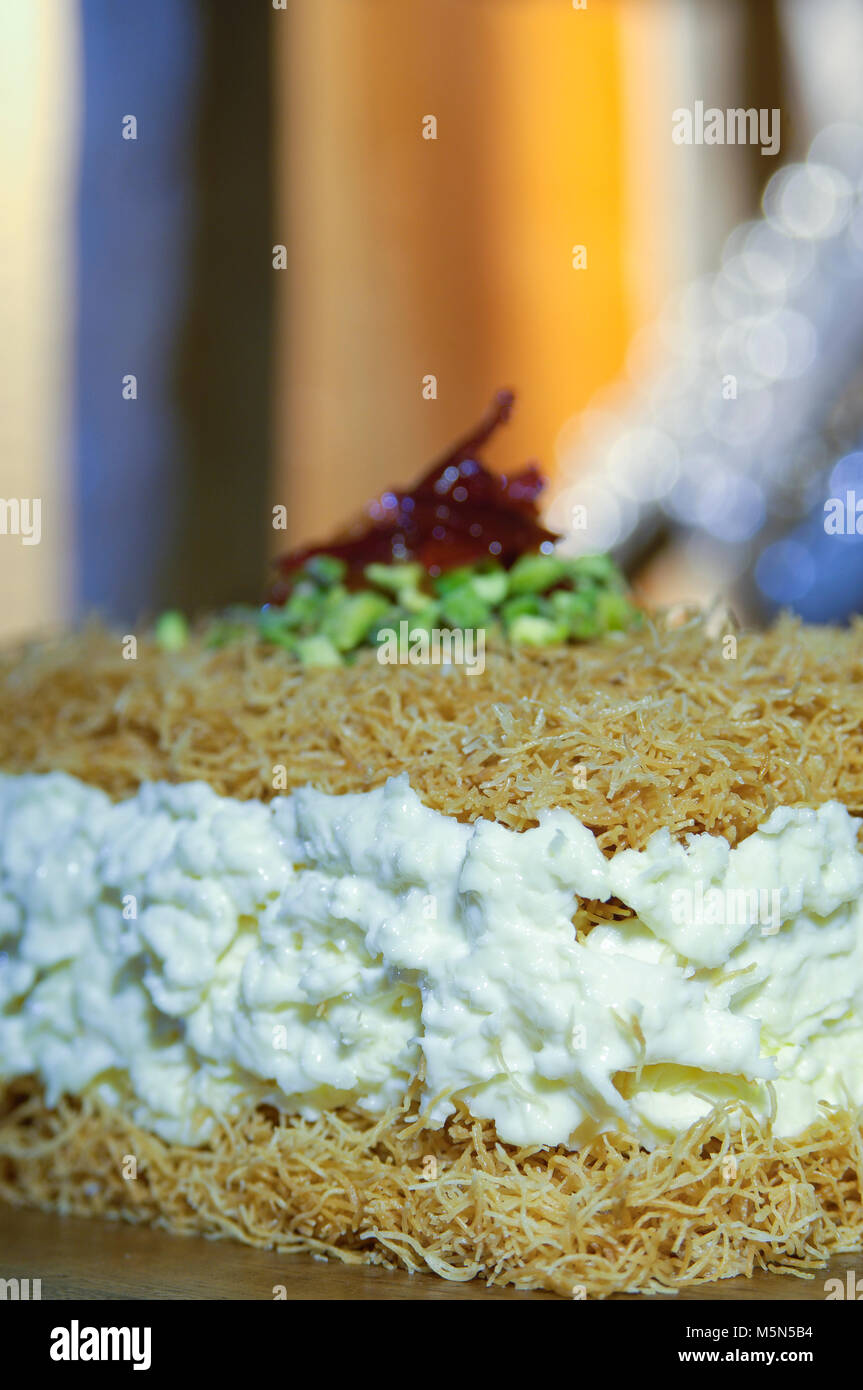 Osmaliya, Arabic Sweets with Cream for Ramadan and Eid Stock Photo - Alamy