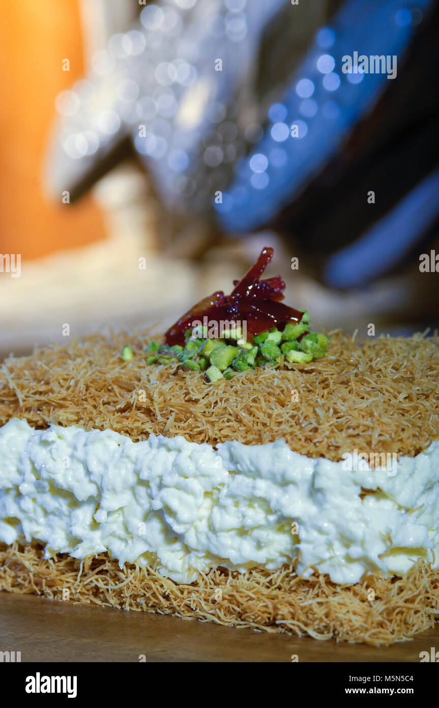 Osmaliya, Arabic Sweets with Cream for Ramadan and Eid Stock Photo - Alamy