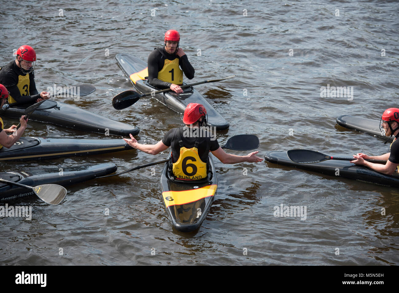 The Netherlands. Uithoorn. 14-05-2017. Canoe polo Stock Photo - Alamy