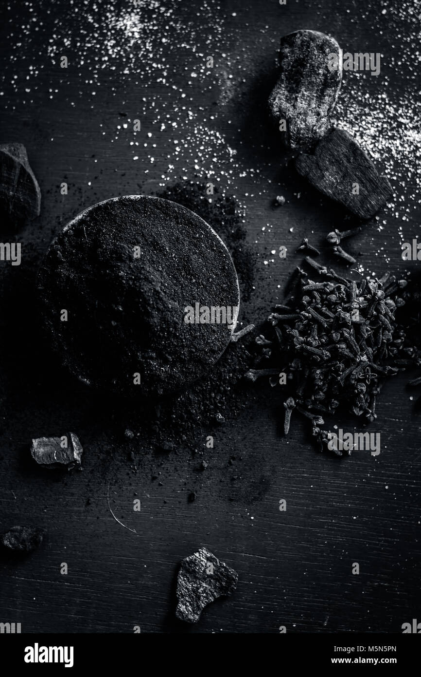 Traditional ingredients of toothpaste i.e. coal,clove,Syzygium ...