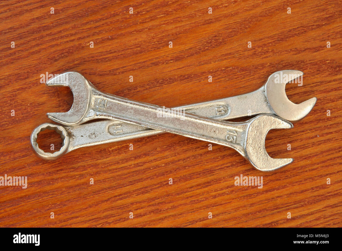 Metal key tool. Metal wrench tool. Steel key tool Stock Photo - Alamy