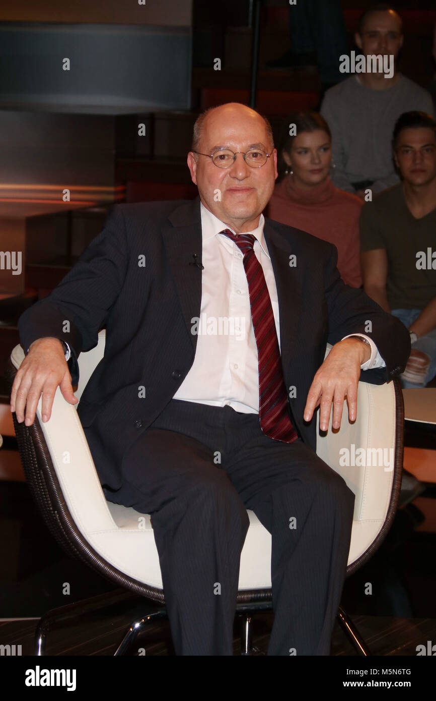 Markus Lanz Talkshow Featuring: Gregor Gysi (Politiker) Where: Hamburg ...